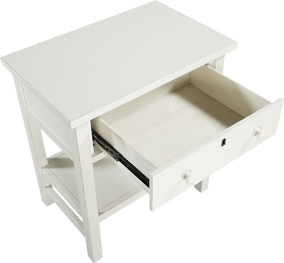 Adelaide White Nightstand | Rooms to Go