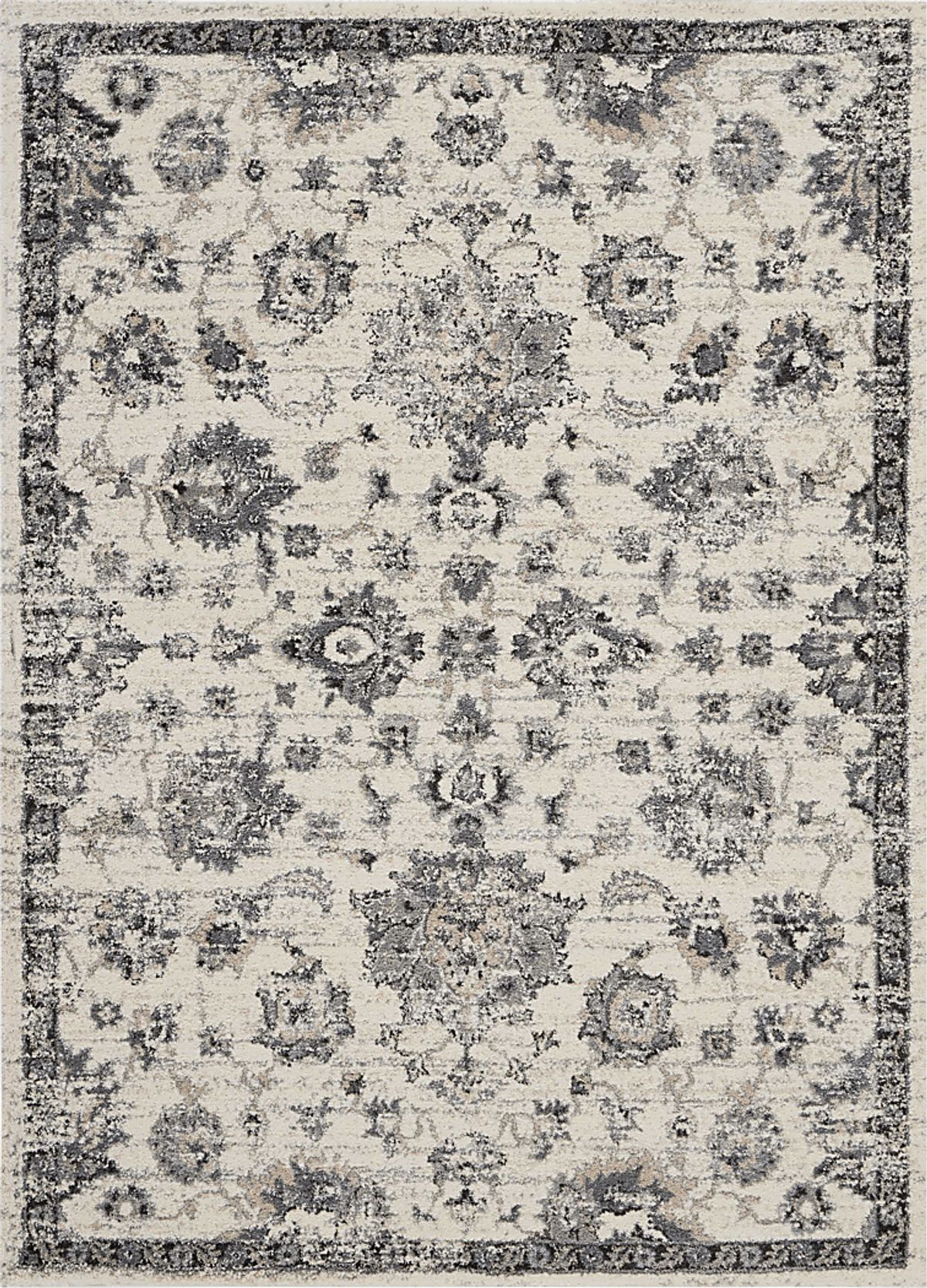 Adelien Cream Beige Polypropylene Fabric Rug | Rooms to Go