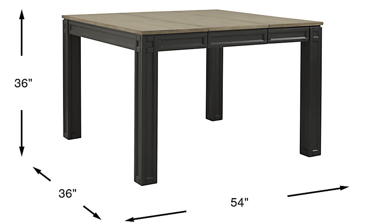 Adelson Black Black,Colors Counter Height Dining Table | Rooms to Go