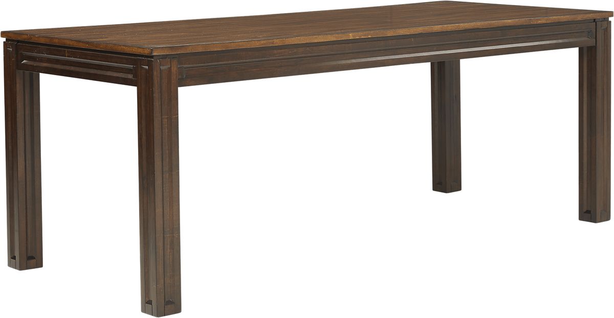 Adelson Chocolate Dark Wood Brown Dining Table | Rooms to Go