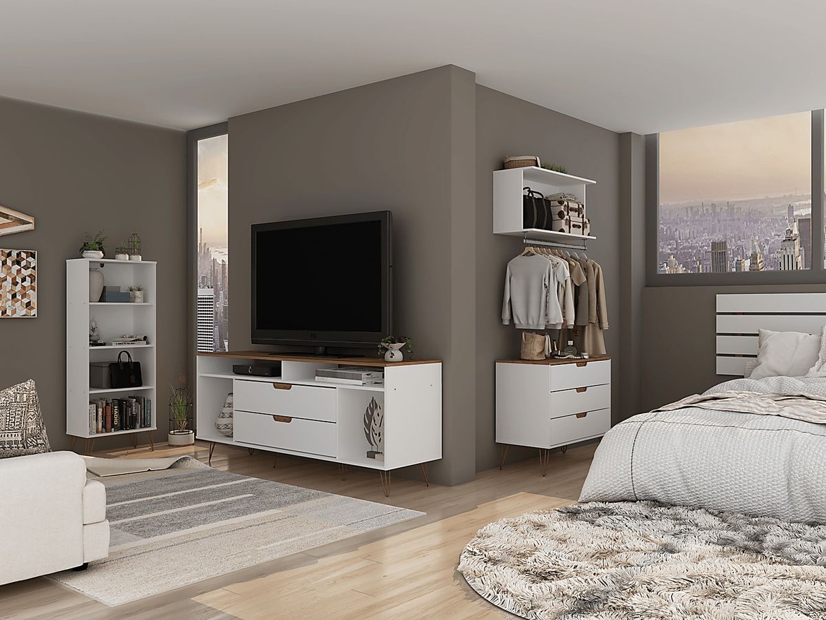 Adenmoor White Colors,White Bookcase | Rooms to Go