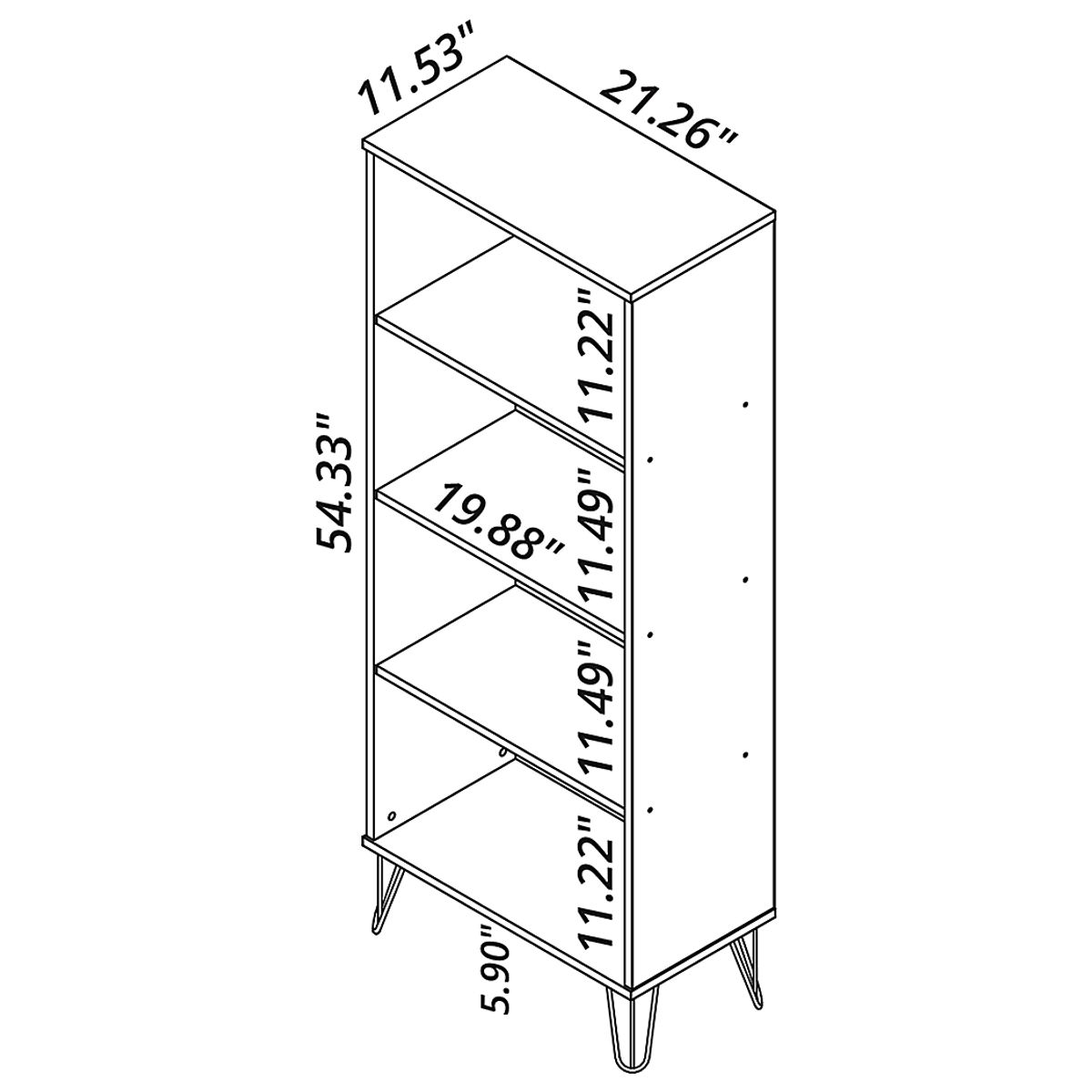 Adenmoor White Colors,White Bookcase | Rooms to Go