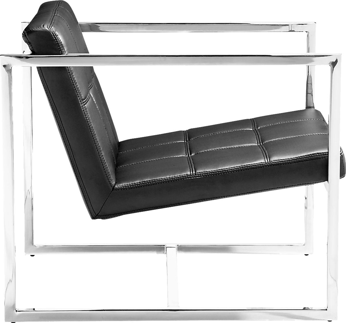 Adiron Black Polyurethane Fabric Accent Chair | Rooms to Go