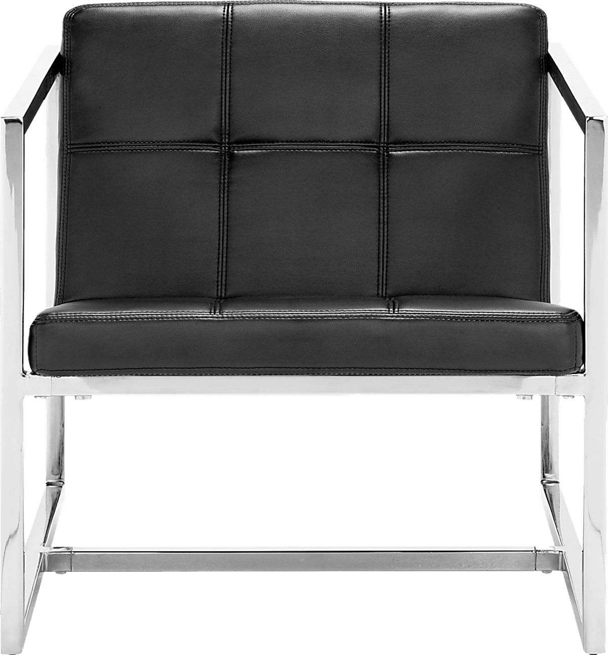 Adiron Black Polyurethane Fabric Accent Chair | Rooms to Go