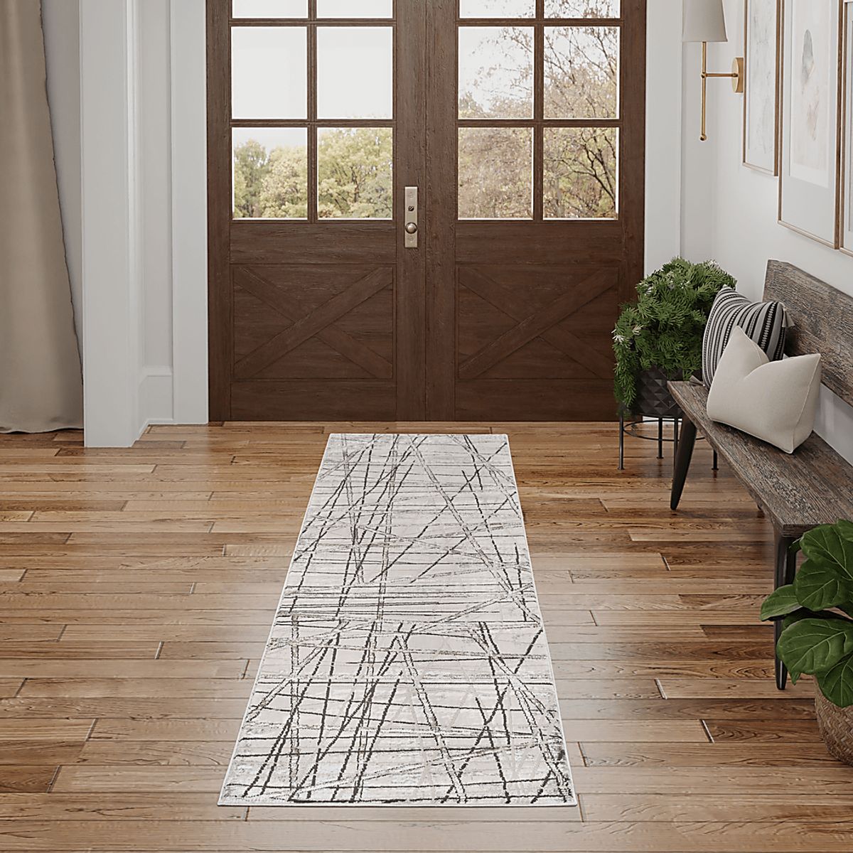 Rug Boutique Adler Trace Gray Polyester Fabric | Rooms to Go