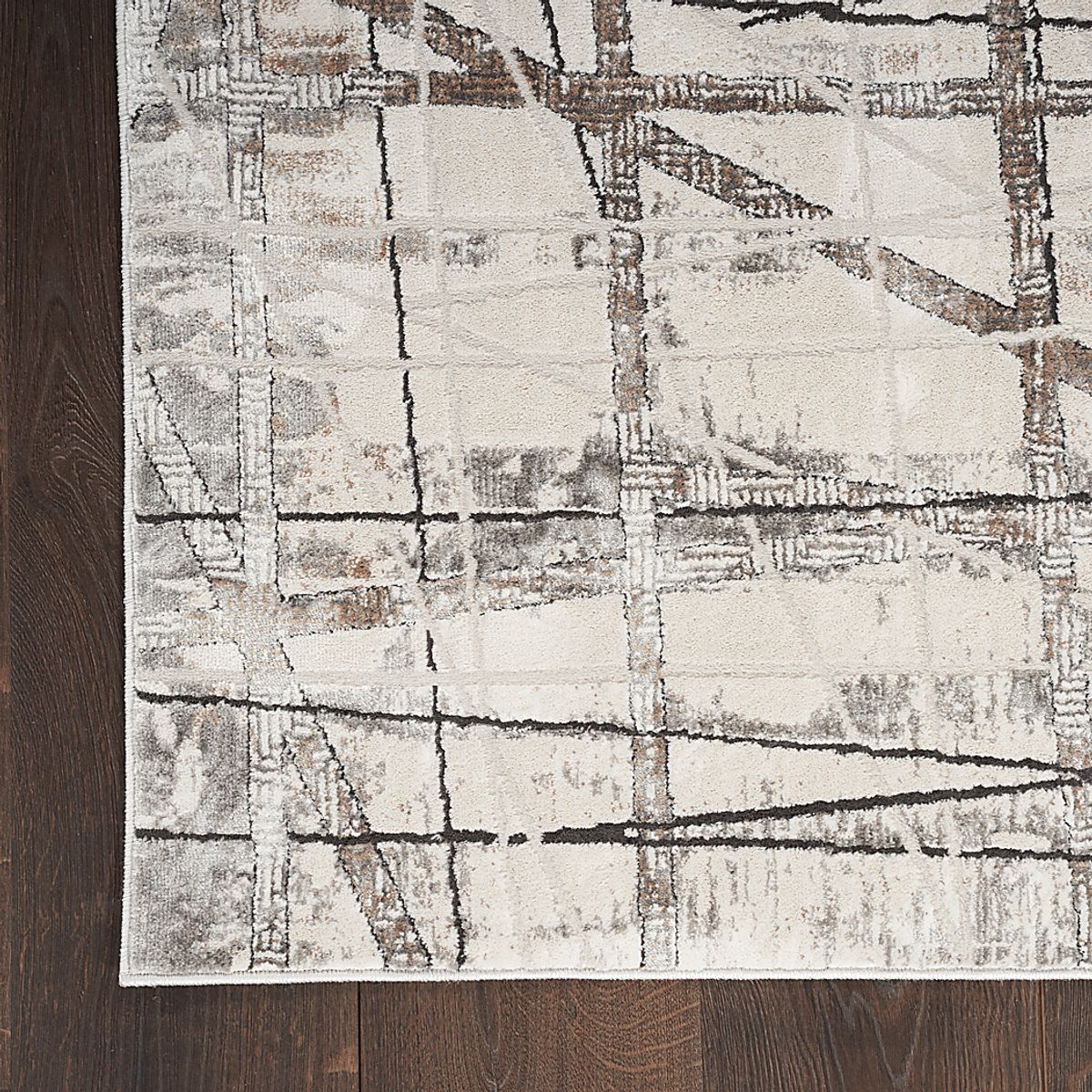 Rug Boutique Adler Trace Gray Polypropylene Fabric | Rooms to Go