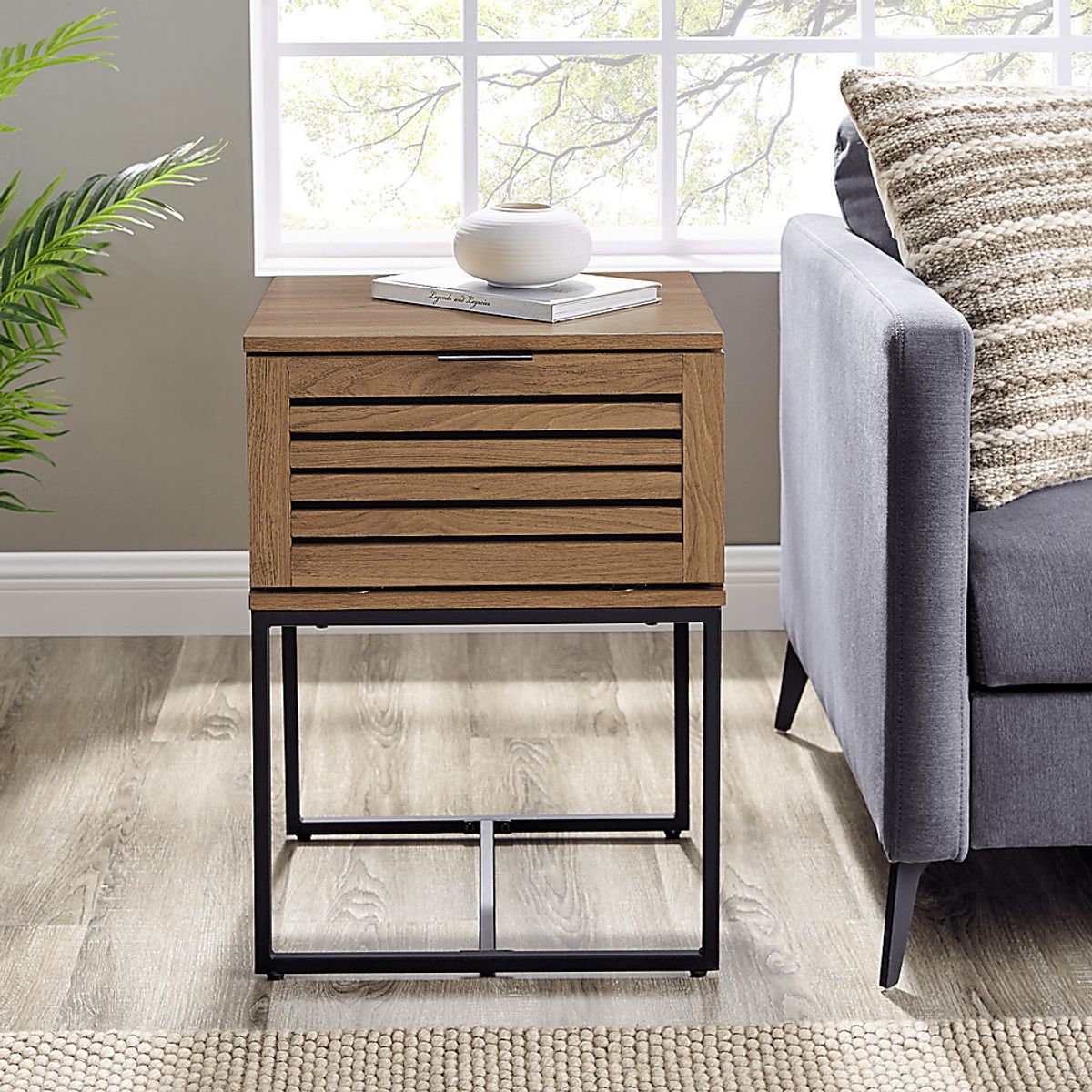 Adlora Oak Dark Wood,Light Wood End Table | Rooms to Go