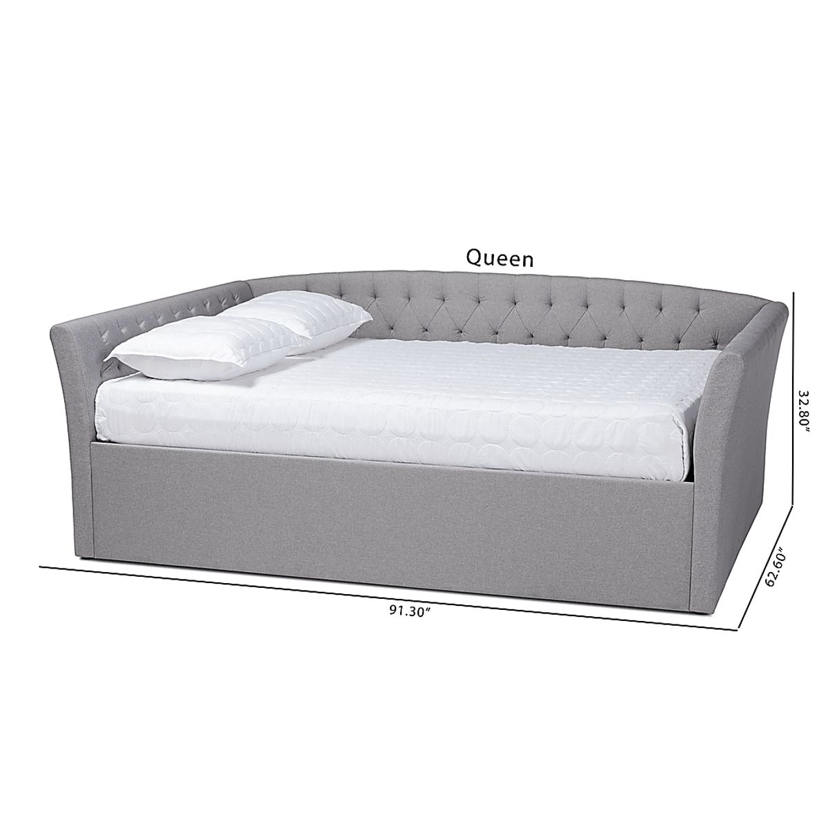 Admiral Lane Light Gray Daybed | Rooms to Go