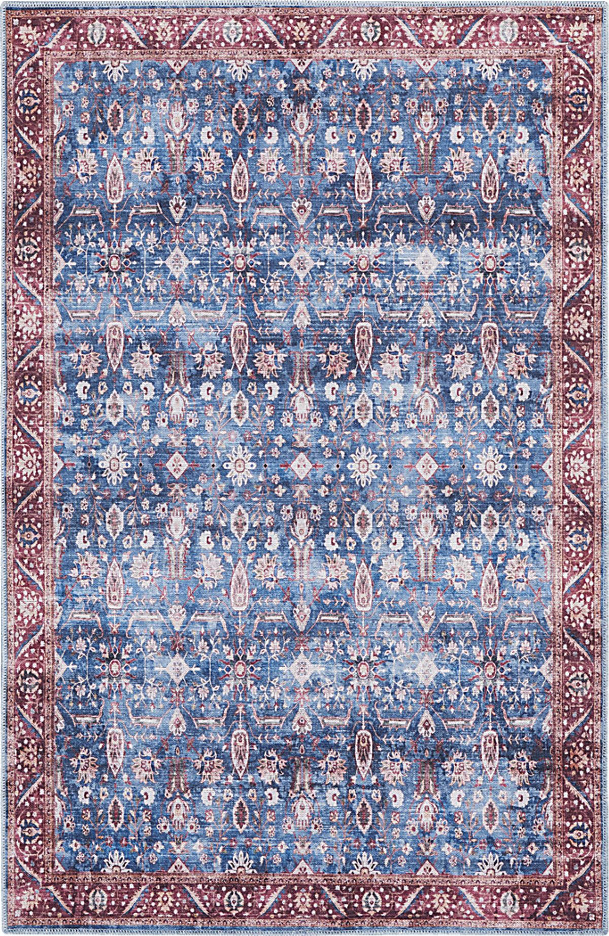 Adosis Blue,Brick Blue,Red Rugs | Rooms to Go