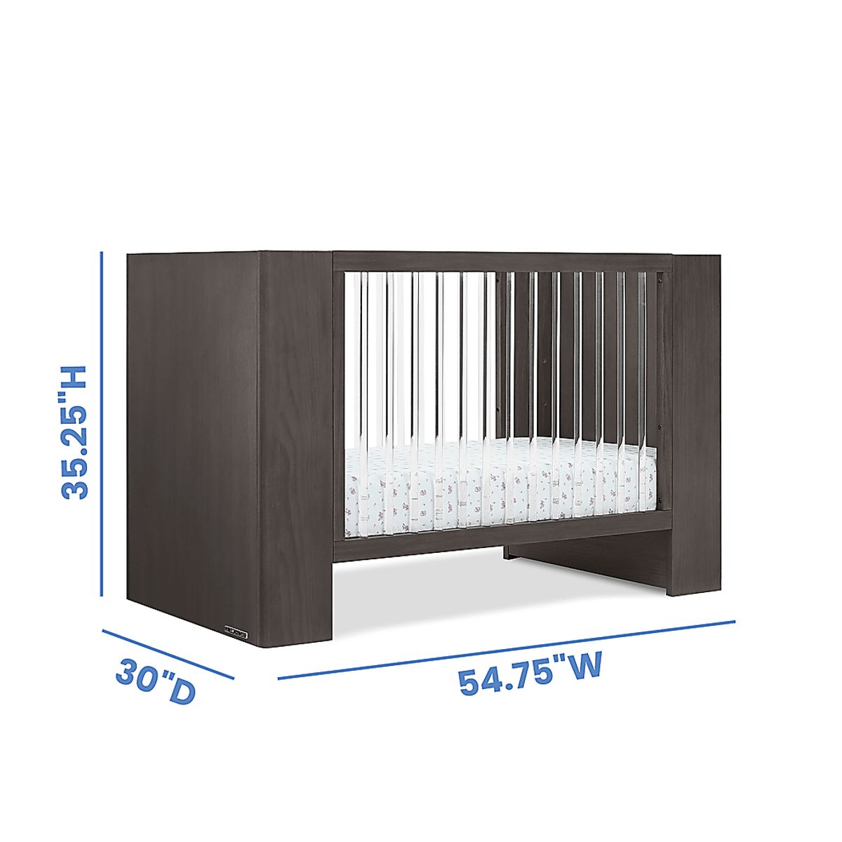 Delta Children Aerin Rustic Gray Crib | Rooms to Go