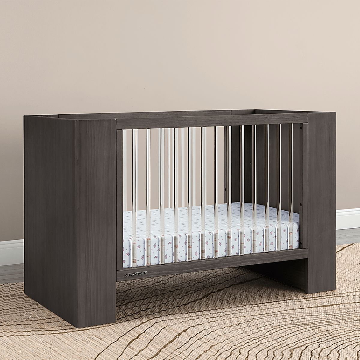 Delta Children Aerin Rustic Gray Crib | Rooms to Go