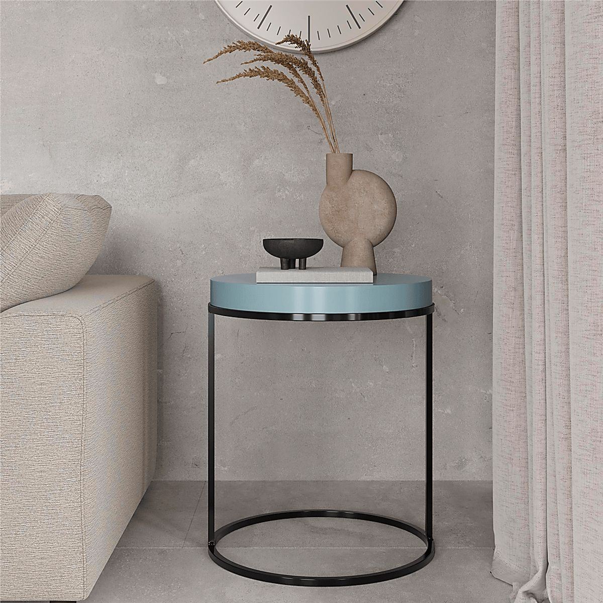 Affton Blue Colors Accent Table | Rooms to Go