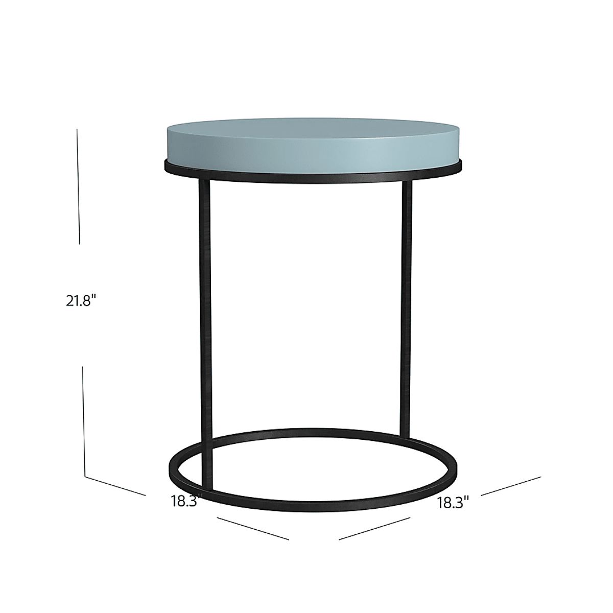 Affton Blue Colors Accent Table | Rooms to Go