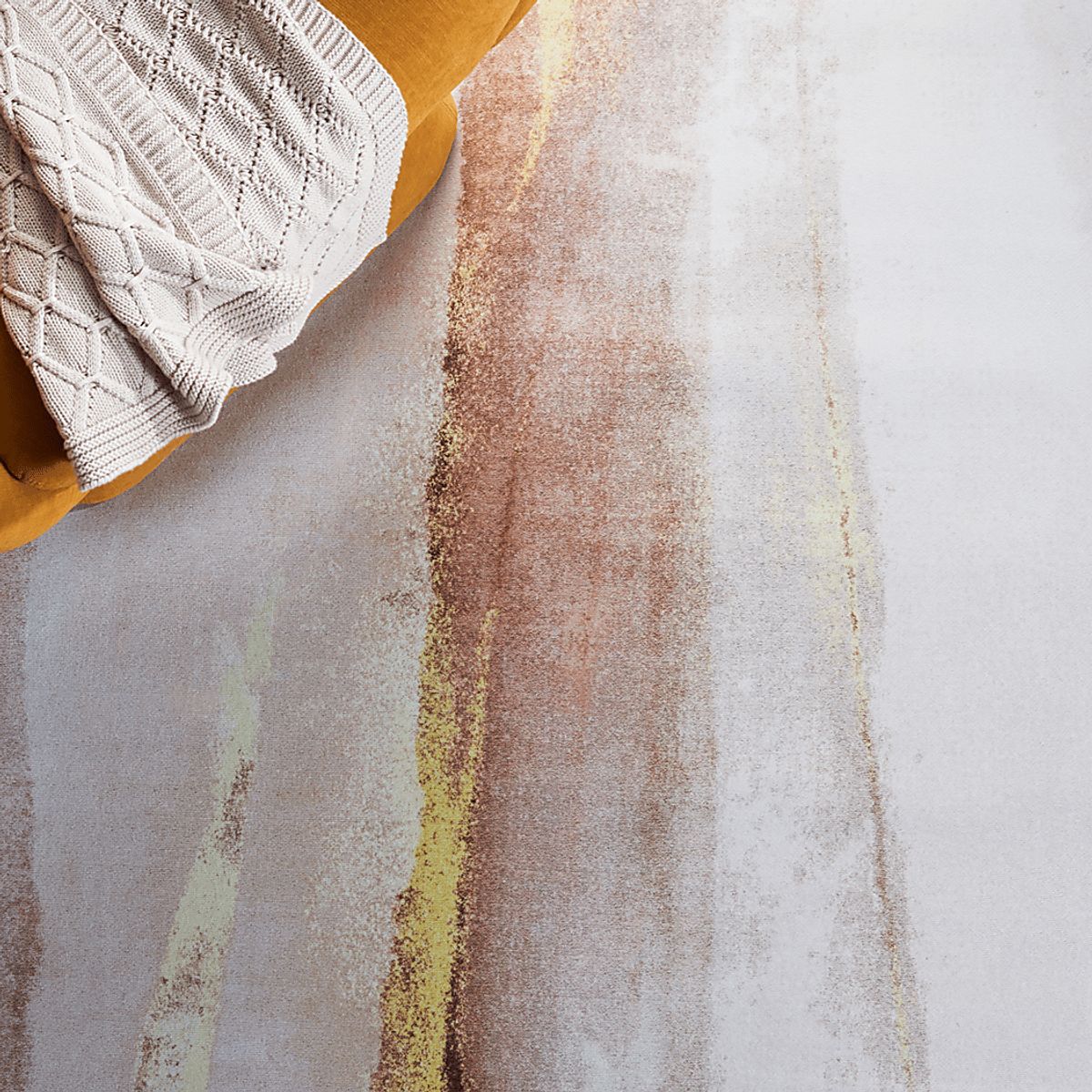 Agnax Beige,Gold Beige,Yellow Rugs | Rooms to Go