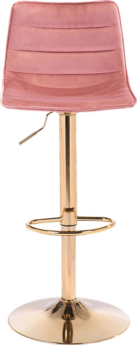 Agrona Pink Adjustable Barstool - Rooms To Go