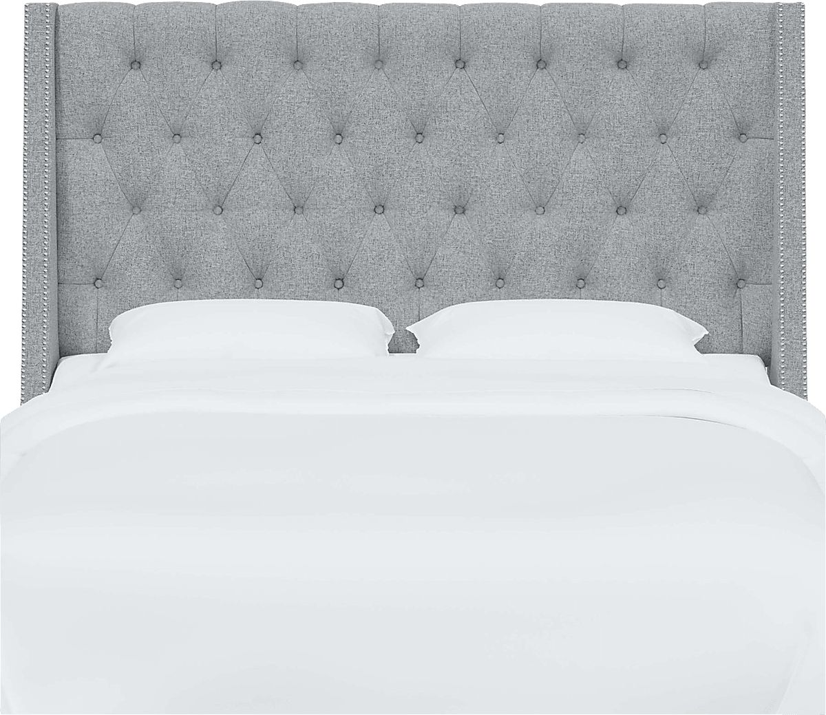 Aidyl Gray Linen,Polyester Fabric Twin Headboard | Rooms to Go