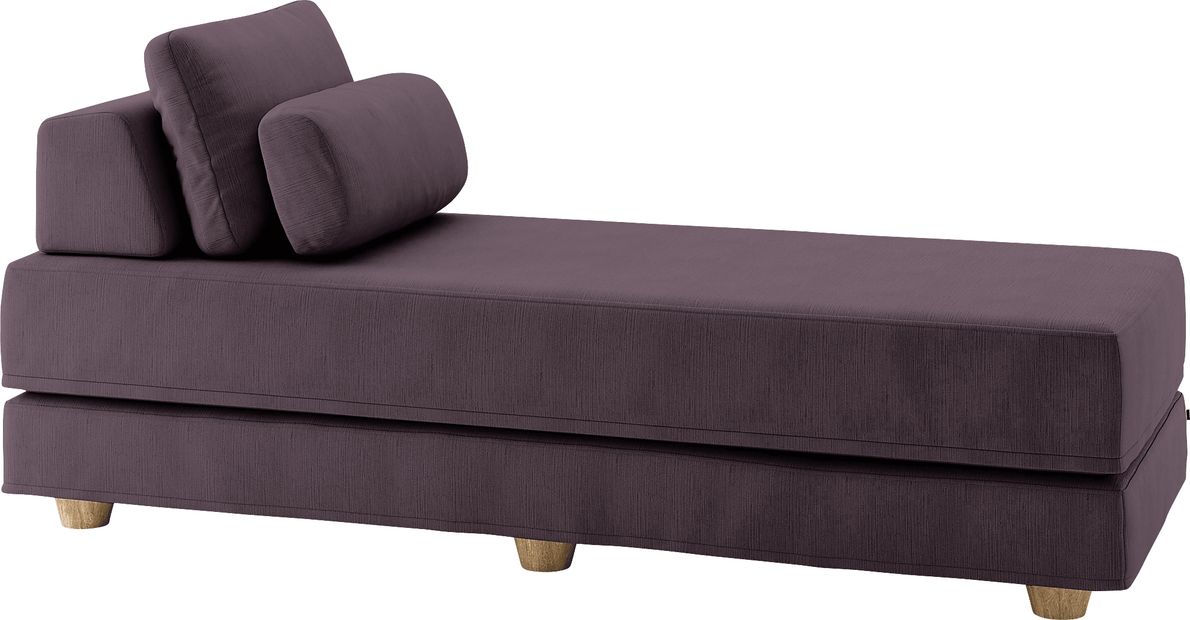 Aignathser Maple Light Wood Purple Red Polyester Fabric Daybed - Rooms ...