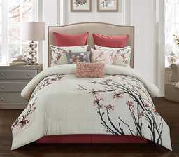 Aika Spice Orange 10 Pc King Comforter Set | Rooms to Go