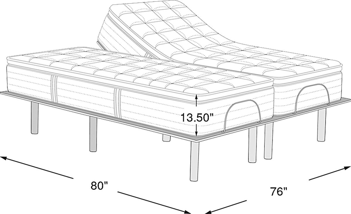 Aireloom Marin Split King Adjustable Mattress Set | Rooms to Go
