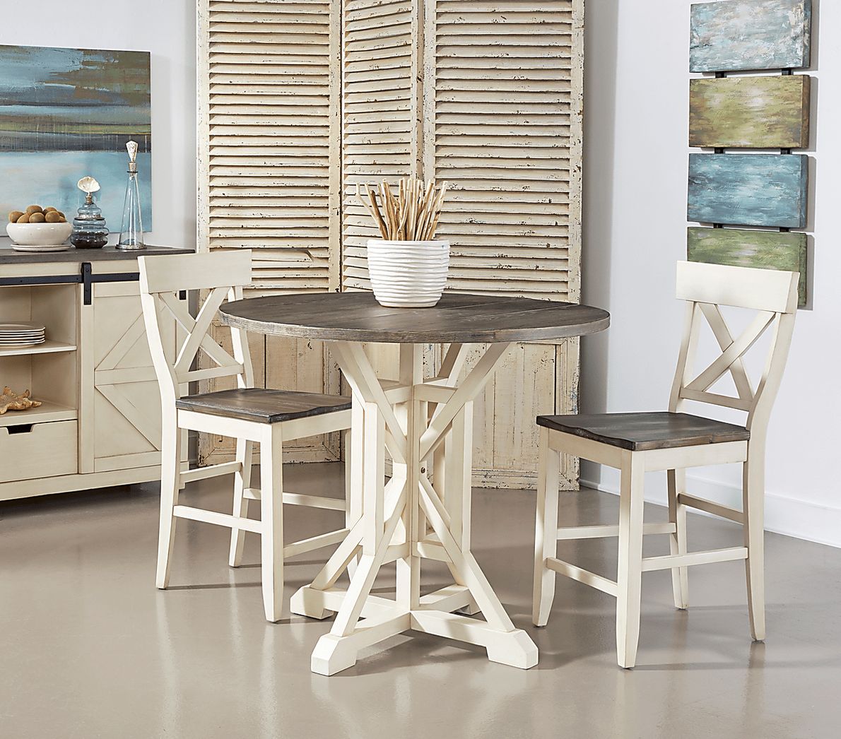 Airymeadows Cream Counter Height Dining Table - Rooms To Go