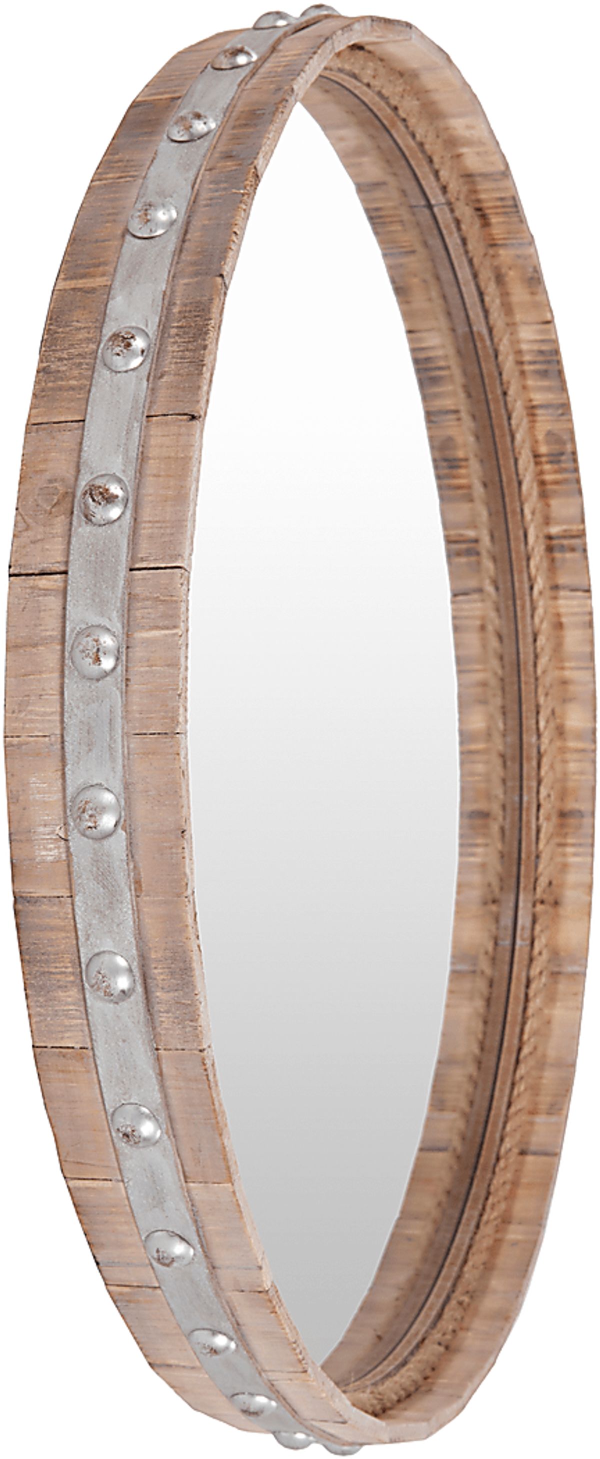 Aiyah Natural Light Wood Mirror | Rooms to Go