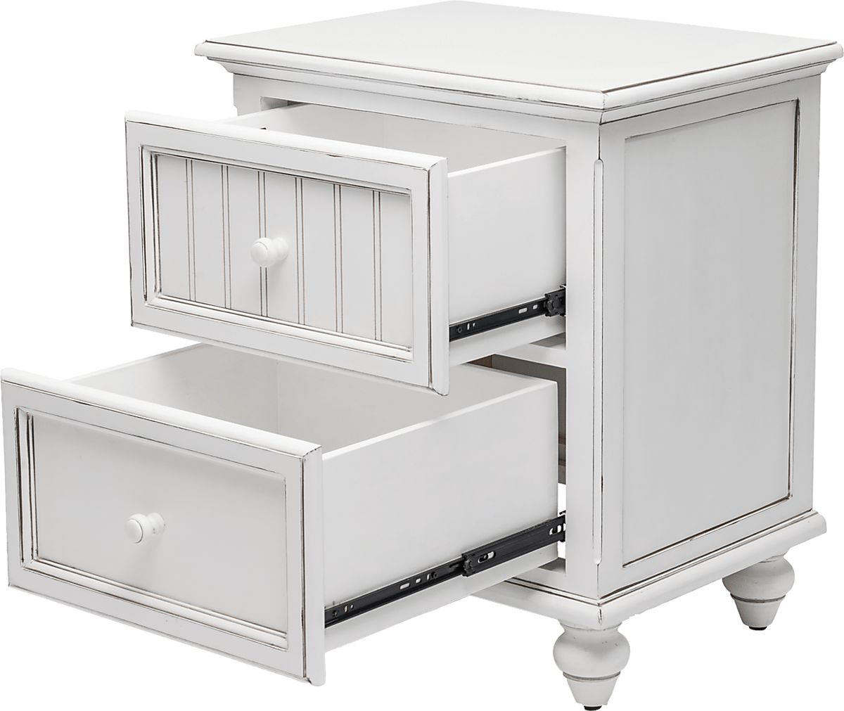 Aketi White Colors,White Nightstand | Rooms to Go
