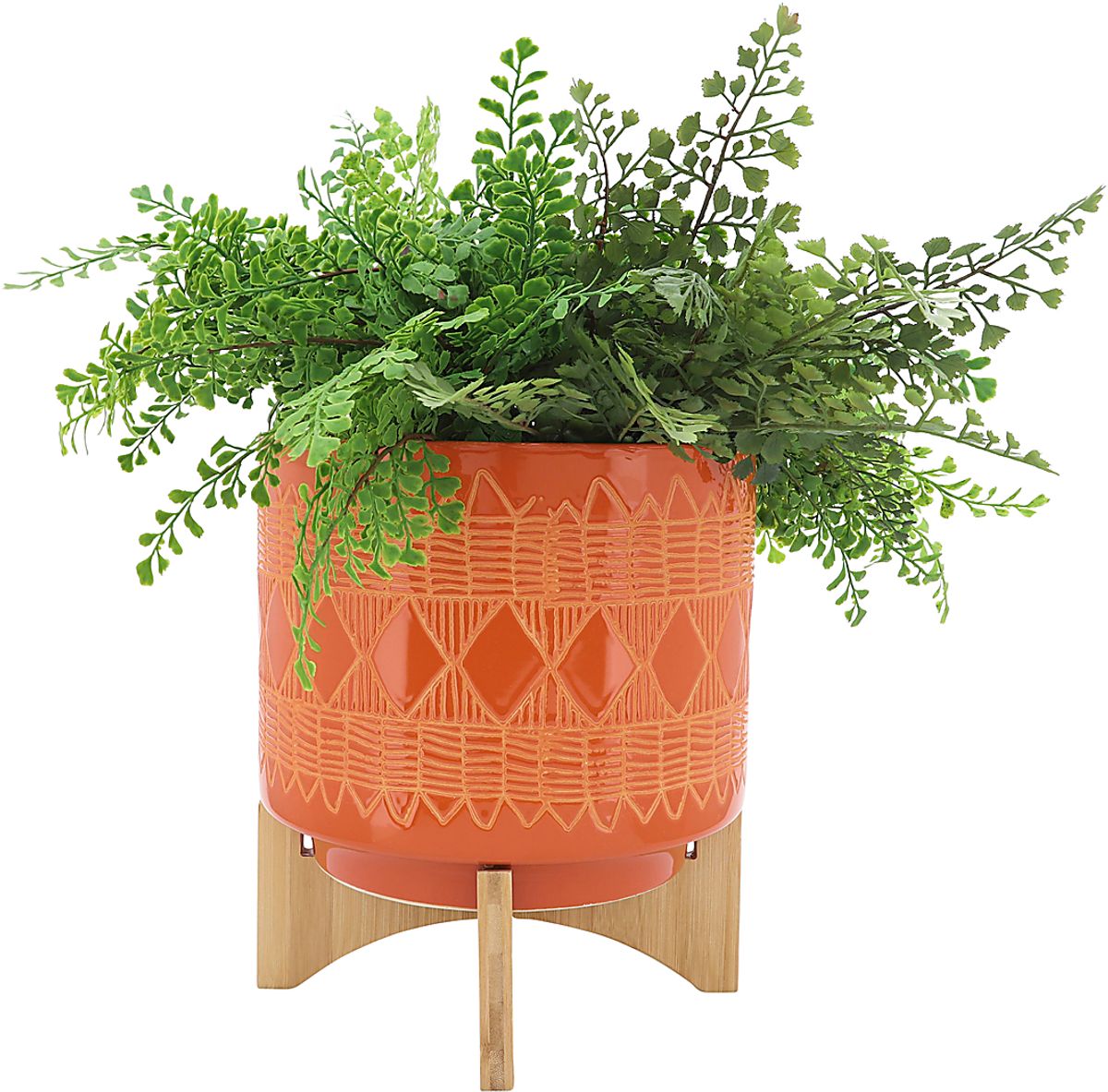 Aladena Orange Colors Orange,Red Planter | Rooms to Go