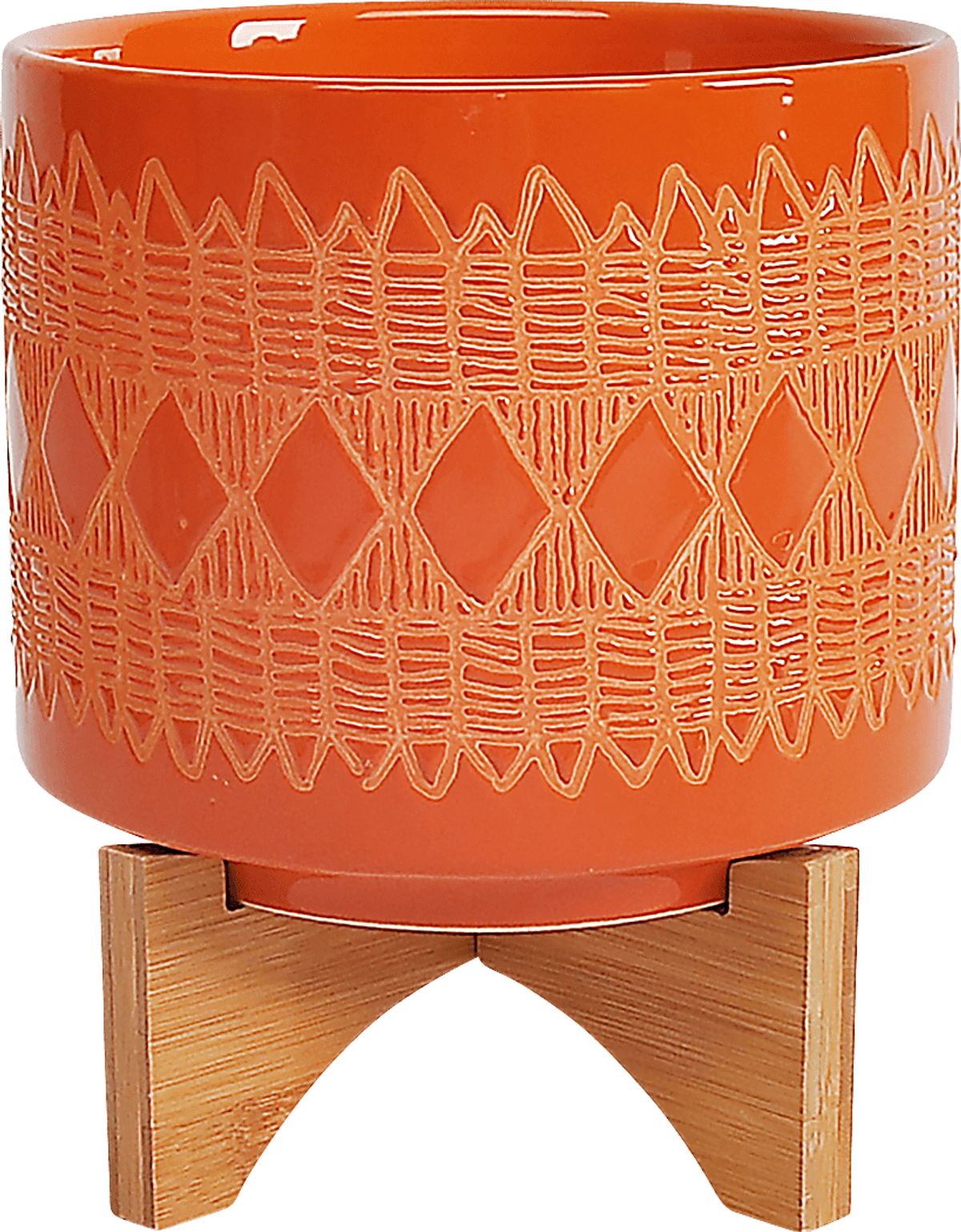 Aladena Orange Colors Orange,Red Planter | Rooms to Go