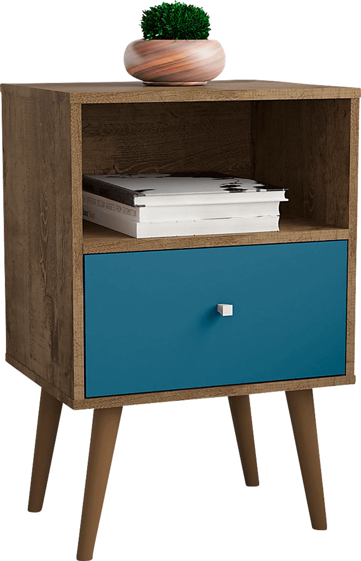 Alamitos IV Aqua Blue Nightstand | Rooms to Go