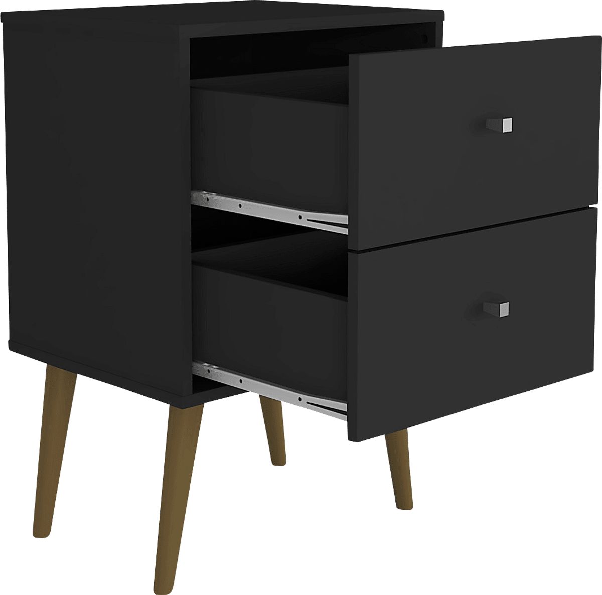 Alamitos V Black Black,Colors Nightstand | Rooms to Go