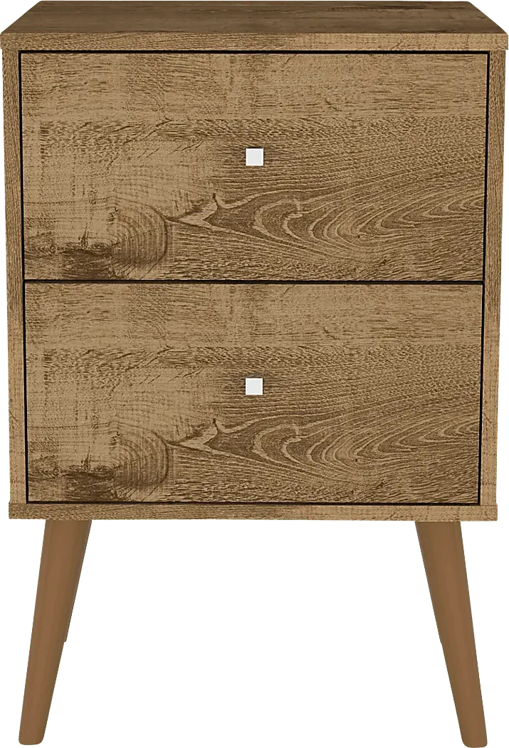 Alamitos V Brown Dark Wood Nightstand | Rooms to Go