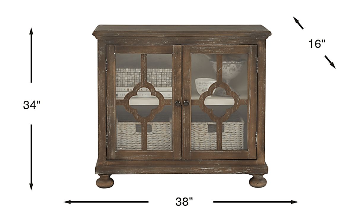 Alanna Golden Beige Colors Two Door Accent Cabinet | Rooms to Go