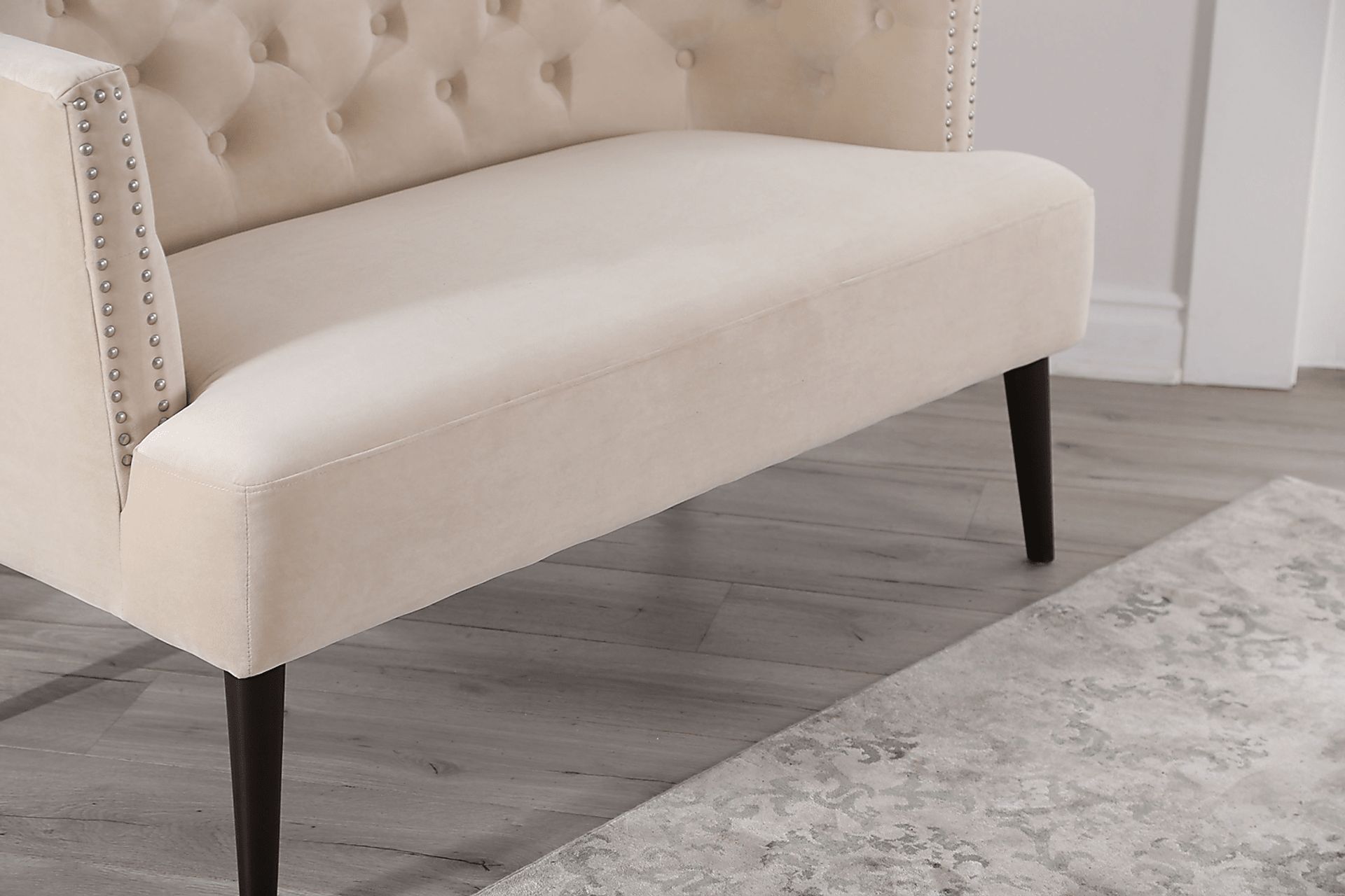 Alanton Beige Polyester,Rayon Fabric Settee | Rooms to Go