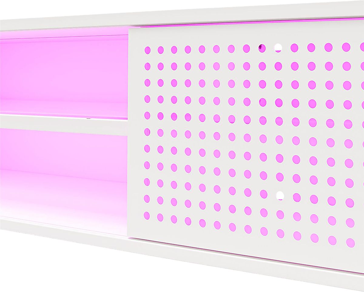 Albanene White Colors,White 57" Console | Rooms to Go