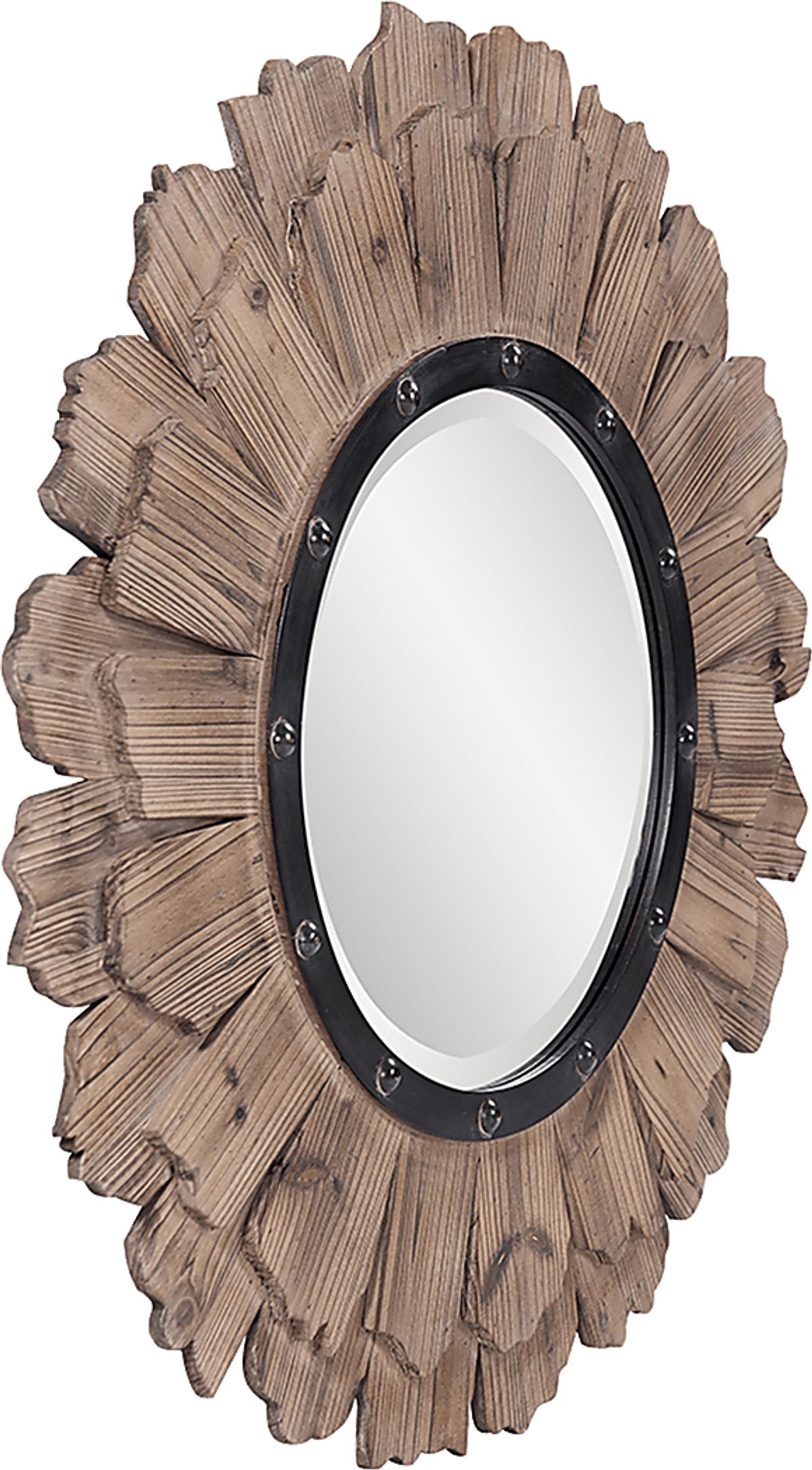 Albani Natural Light Wood Mirror | Rooms to Go