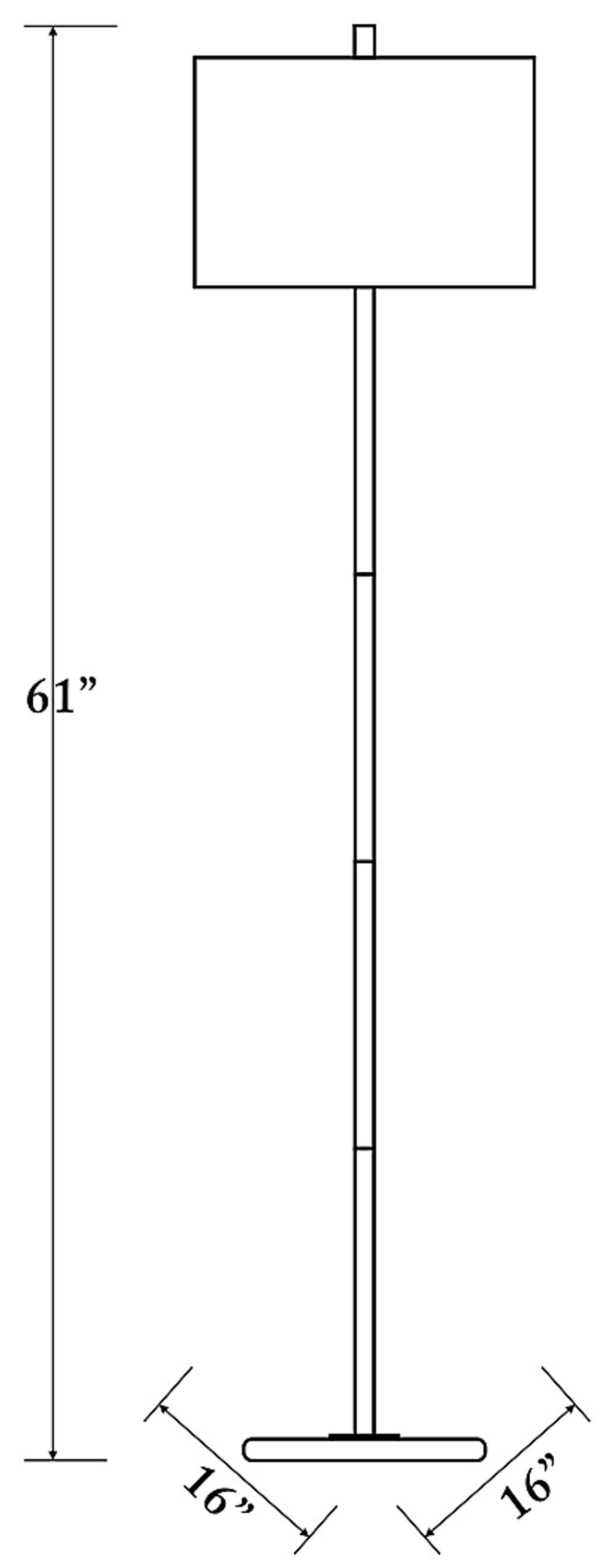 Albany Post Nickel Gray Floor Lamp | Rooms to Go