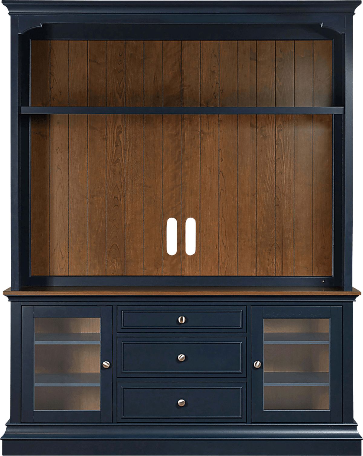 Albermarle Blue Wall Unit W/ 68.5 in. Console | Rooms to Go