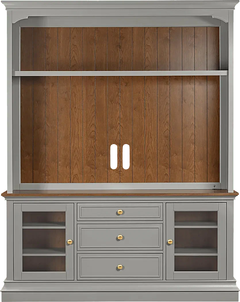 Albermarle Gray Wall Unit W/ 68.5 in. Console | Rooms to Go