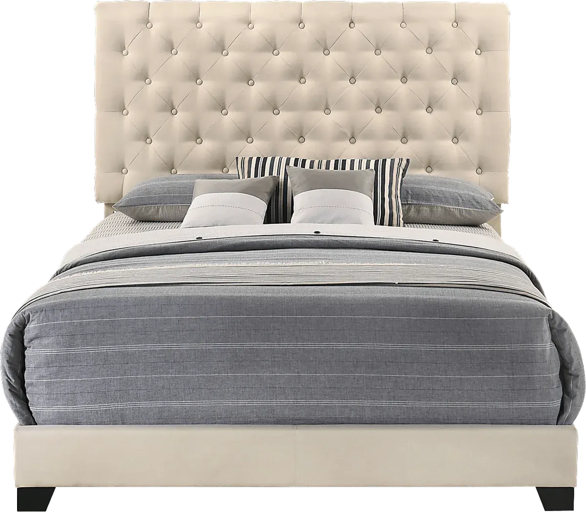 Albritt Beige Colors,Light Wood,White Polyester Fabric Twin Bed | Rooms ...