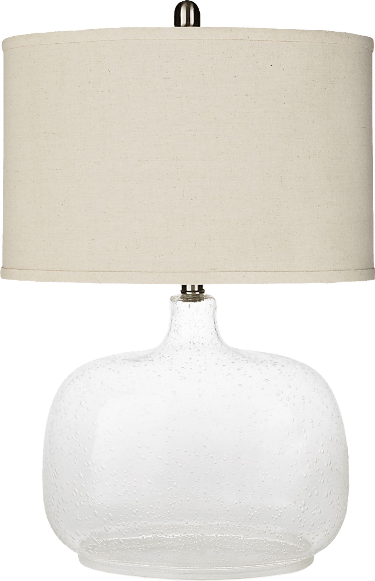 Alcoa Boulevard Clear White Table Lamp | Rooms to Go