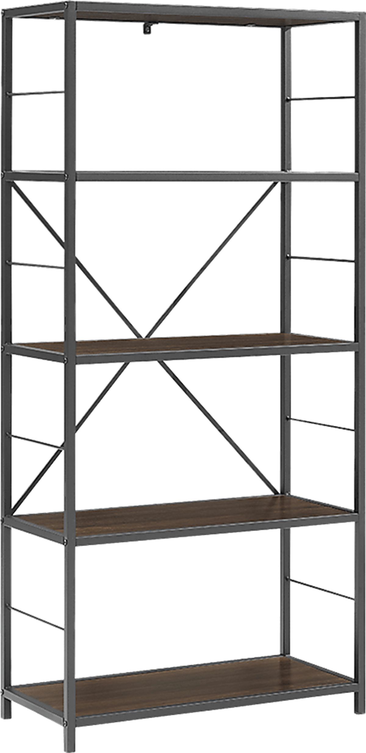 Alcott Walnut Dark Wood Bookcase | Rooms to Go