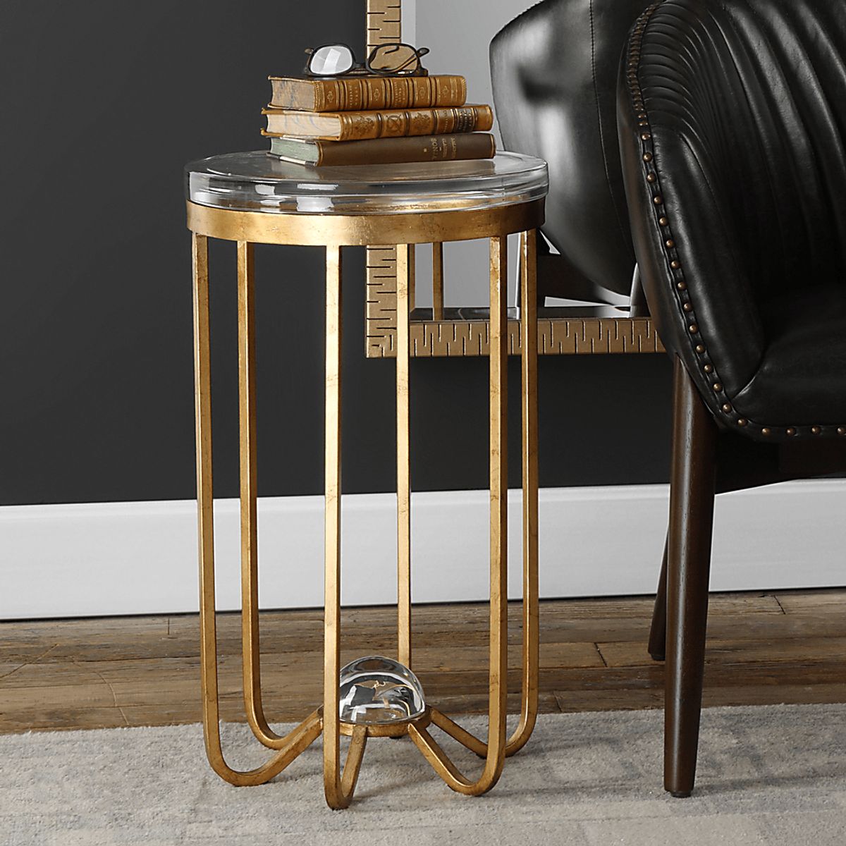 Aldenwood Gold Colors,Metal Accent Table | Rooms to Go