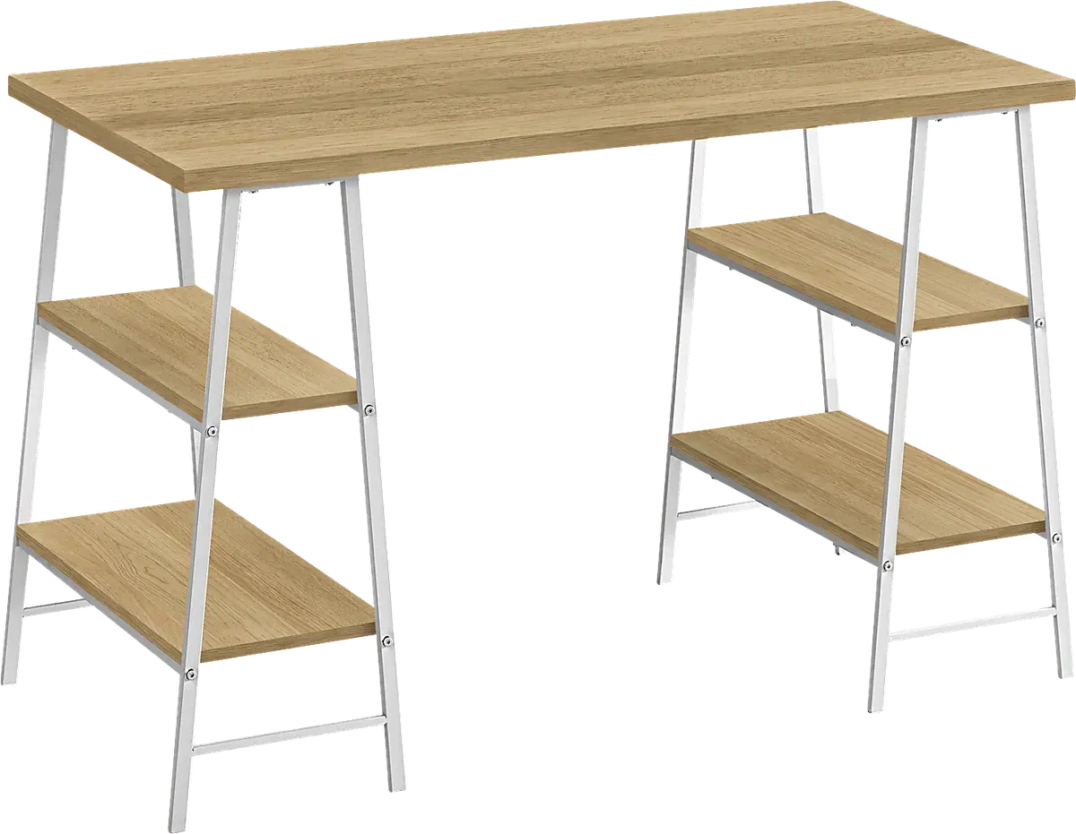 Aldersmeade Natural Light Wood Desk | Rooms to Go