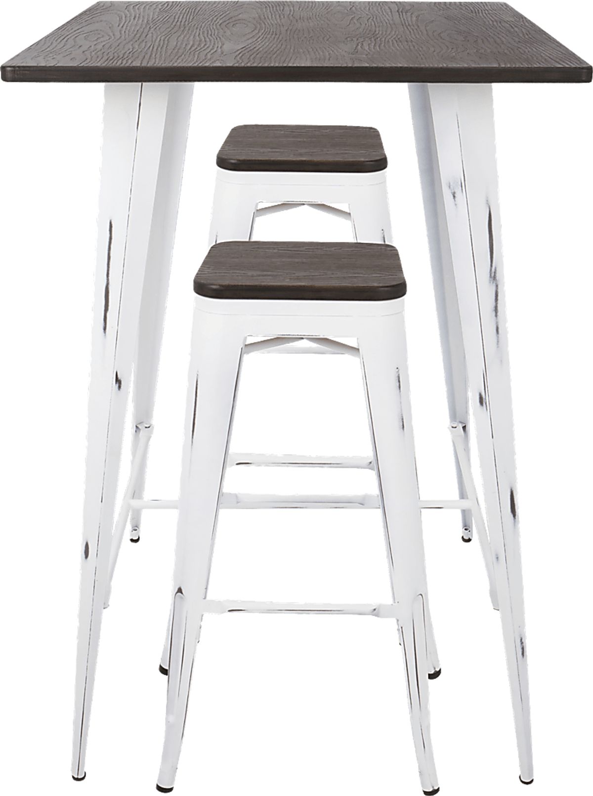 Aldersyde White Colors,White 3 Piece Pub Height Set | Rooms to Go