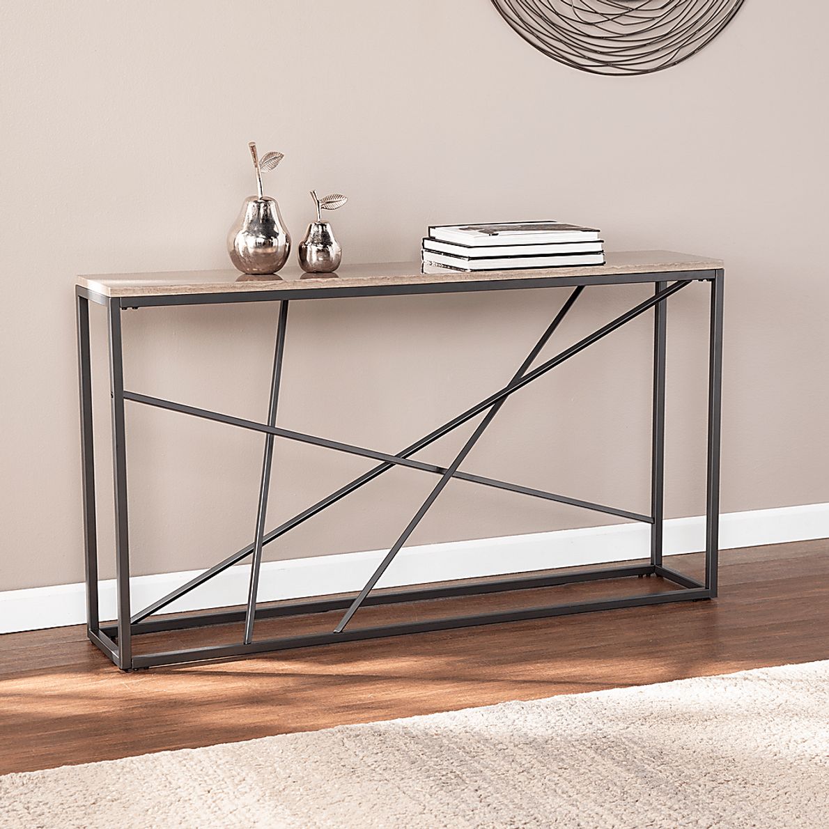 Alderton Tan Console Table - Rooms To Go