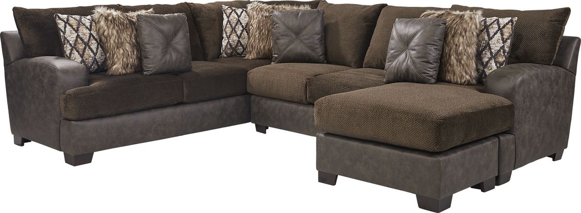 Aldie Lane Java 2 Pc Sectional - Rooms To Go