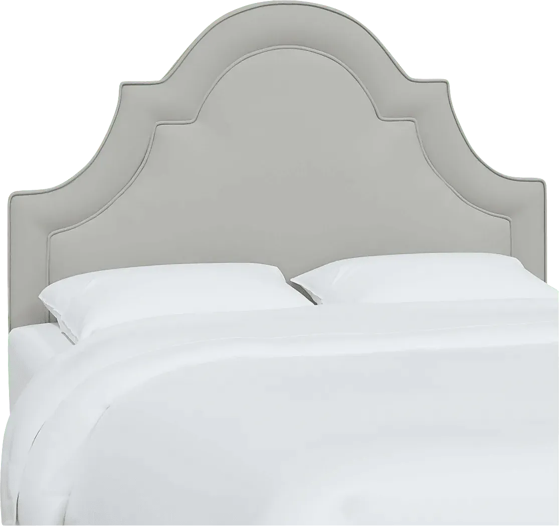 Aldimo Gray Linen,Polyester Fabric Queen Headboard | Rooms to Go