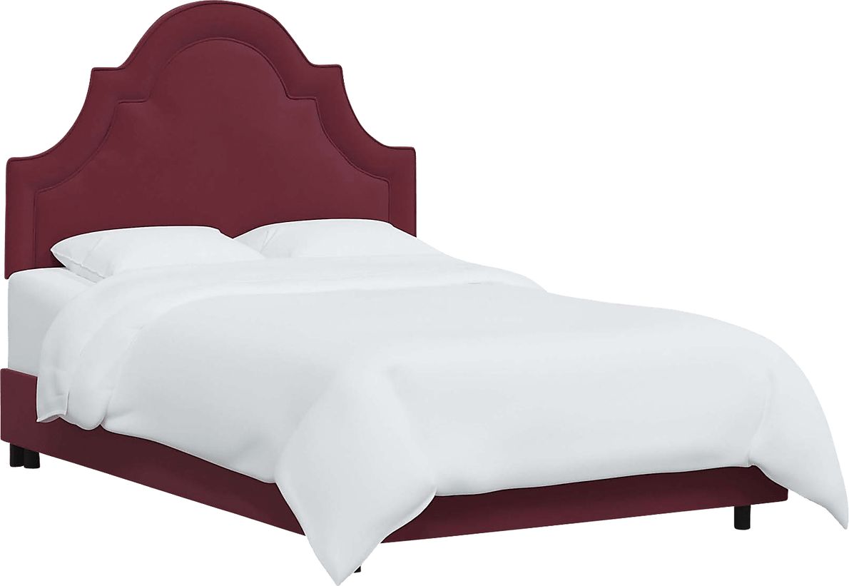 Aldimo Red Linen,Polyester Fabric Queen Bed - Rooms To Go