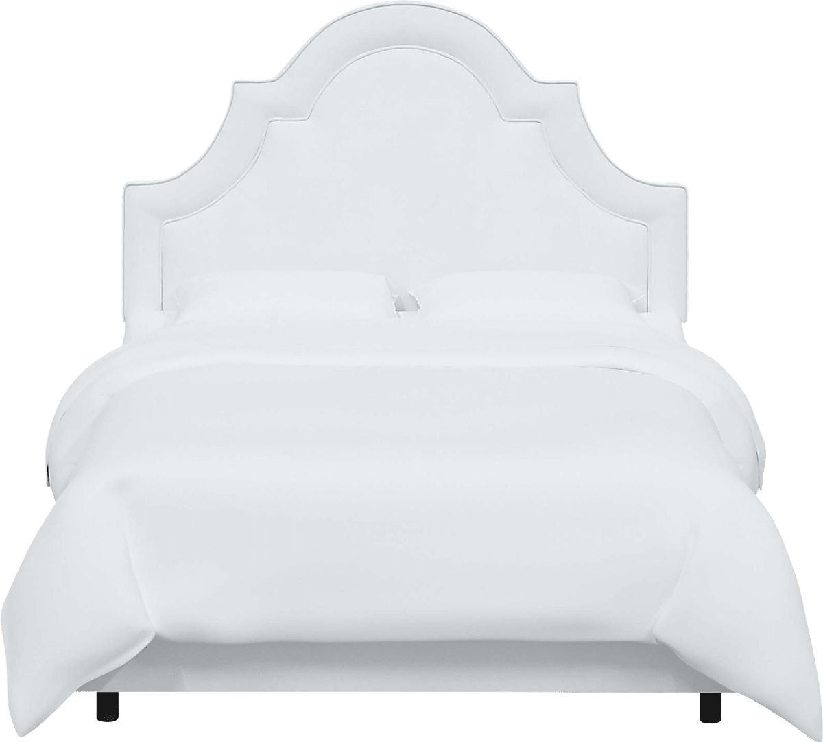 Aldimo White Linen,Polyester Fabric Full Bed | Rooms to Go