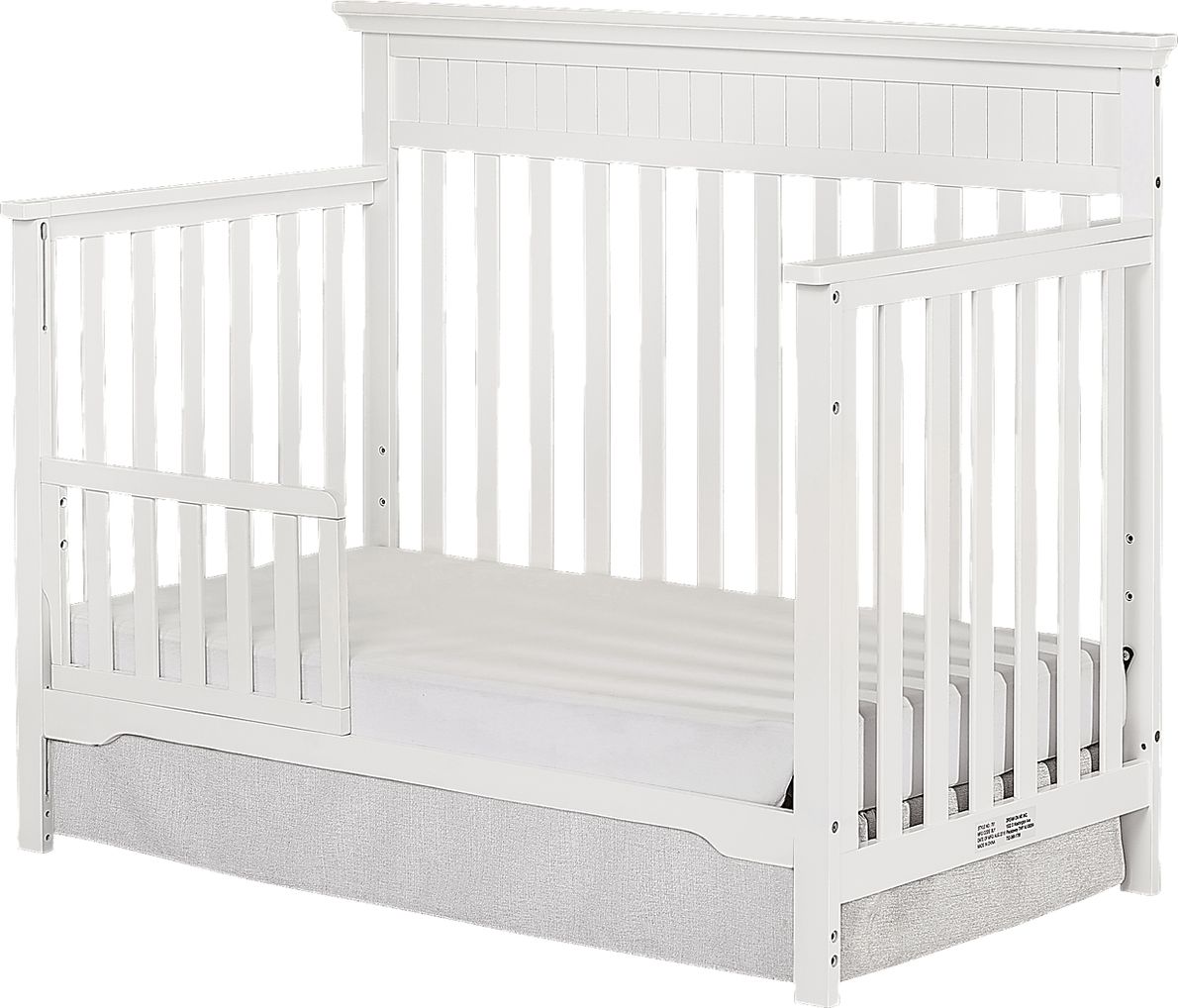 Aldridge White Convertible Crib - Rooms To Go